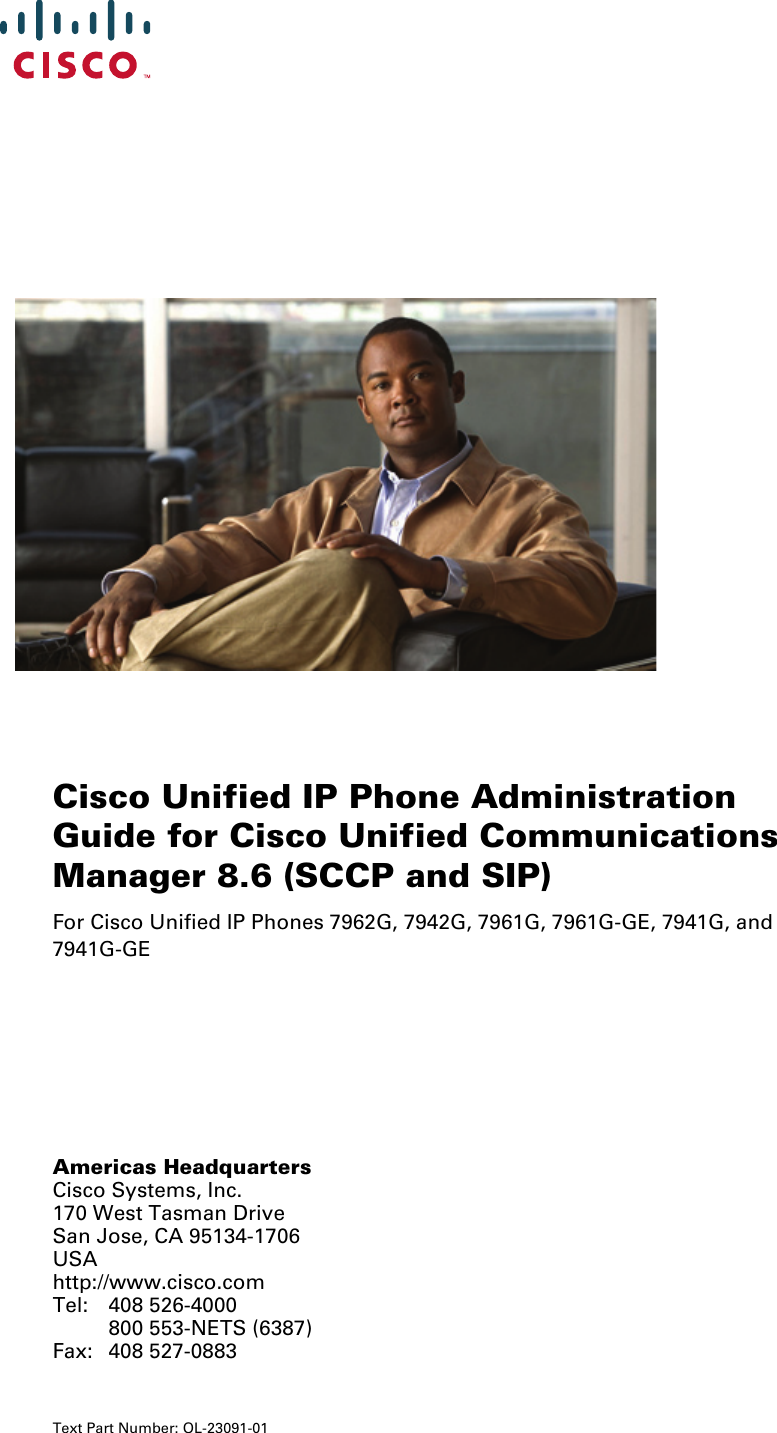 Cisco Systems Administration 8 6 Users Manual Unified IP Phone 7962G ...