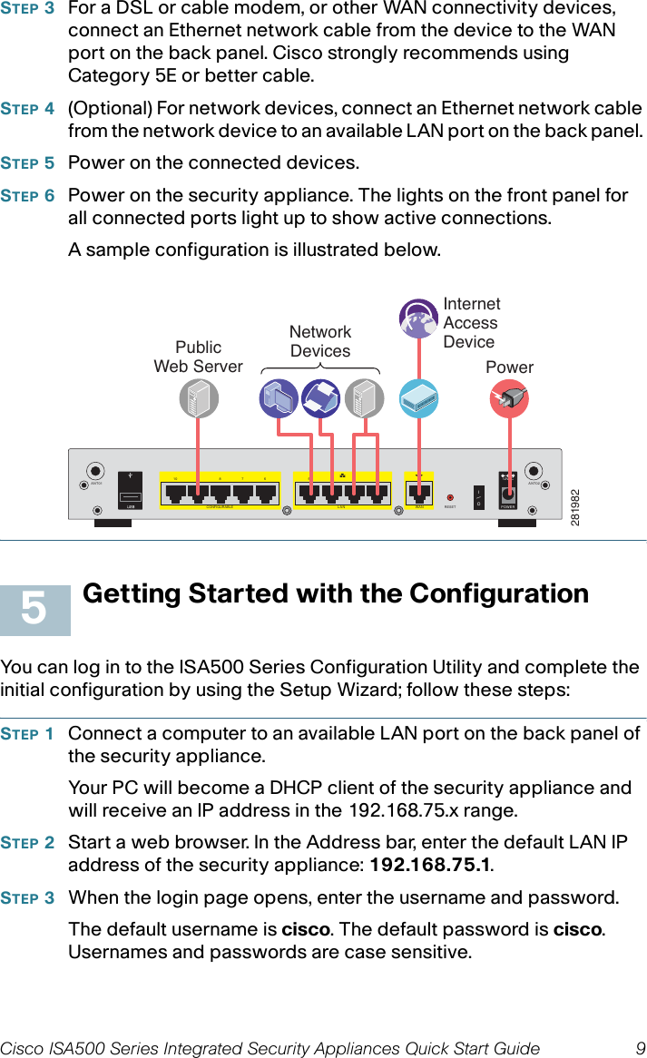 Cisco Systems Isa500 Users Manual Security Appliances Quick Start Guide