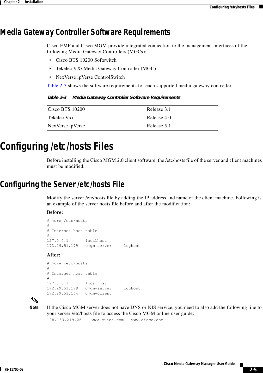 Cisco Systems Mgx 8000 Users Manual Install