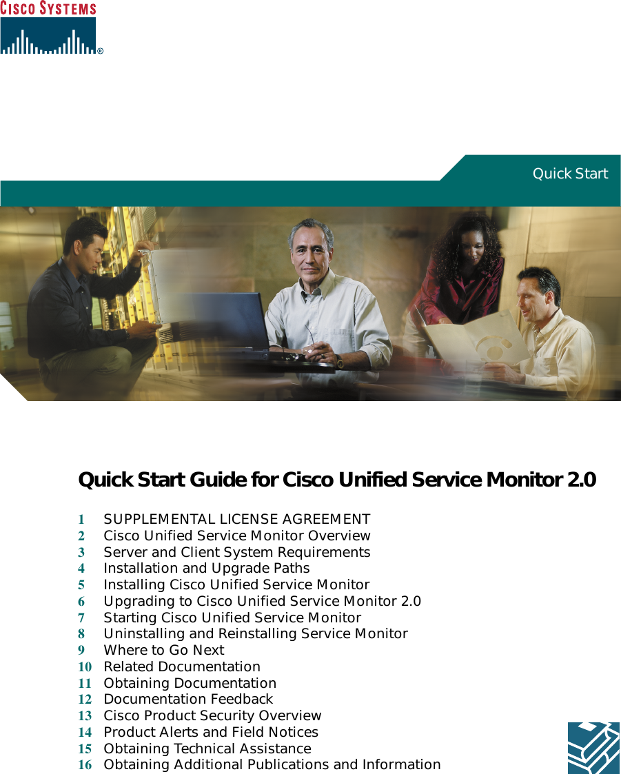 Cisco Systems Monitor 2 Users Manual Servmqsg