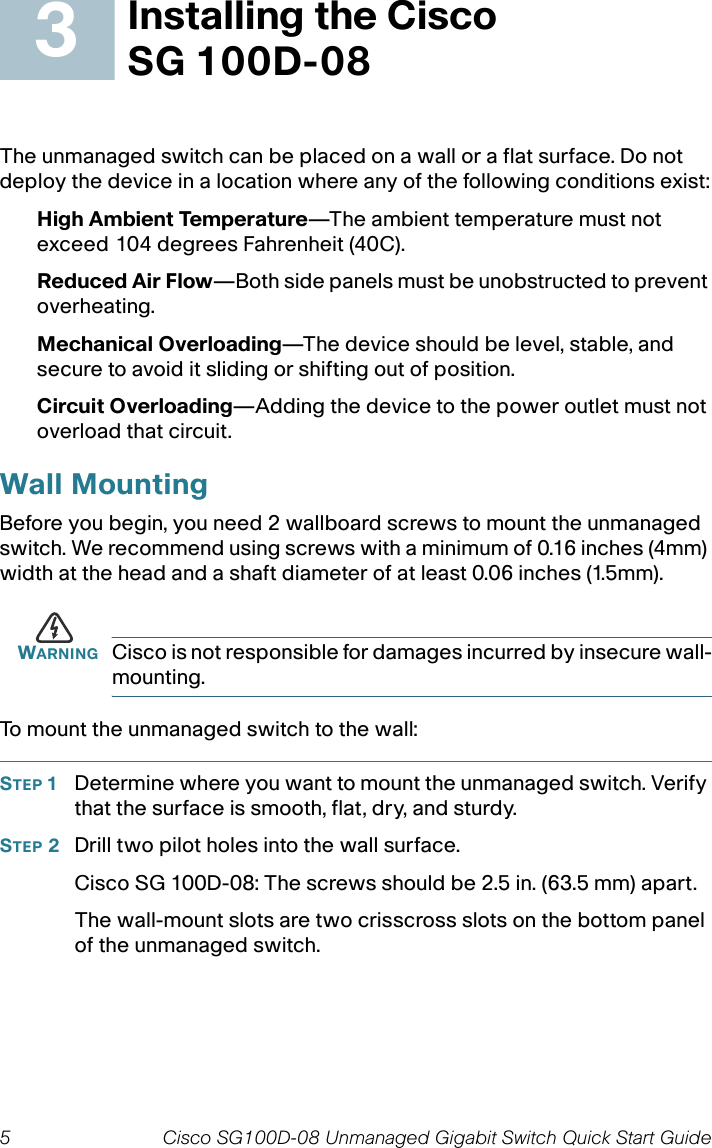Cisco Systems Sg100D08Pna Getting Started Guide Small Business SG100D ...