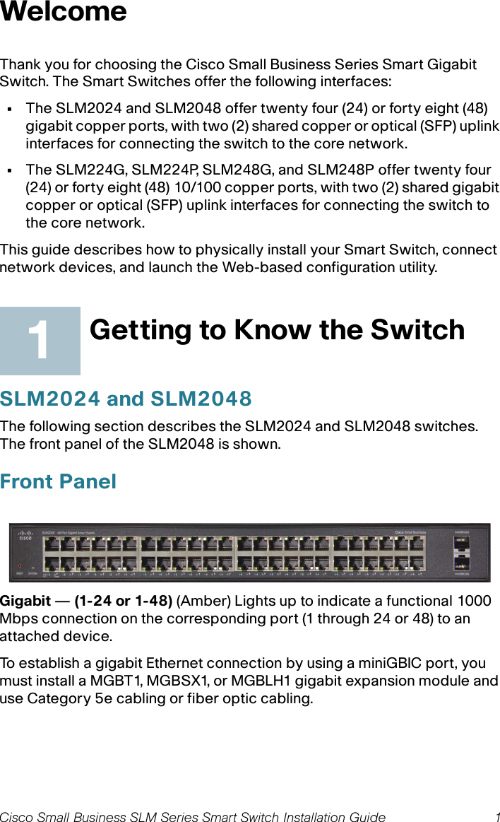 Cisco Systems Slm2024 Users Manual Small Business SLM Smart Switches ...