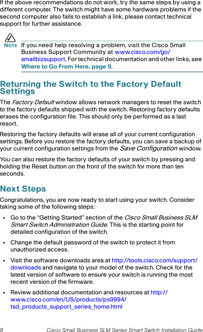 Cisco Systems Slm2024 Users Manual Small Business SLM Smart Switches ...
