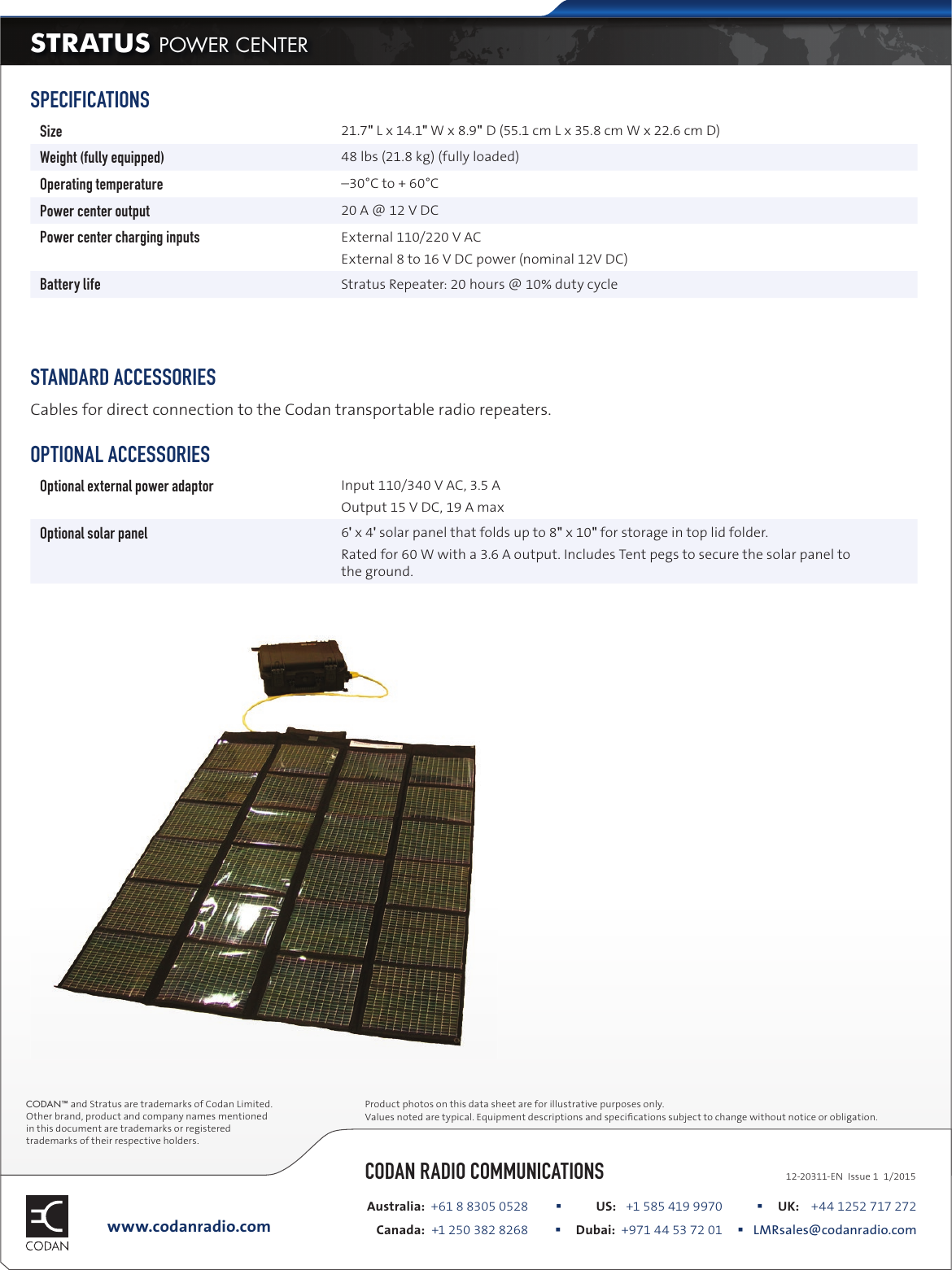 Codan Stratus Power Center