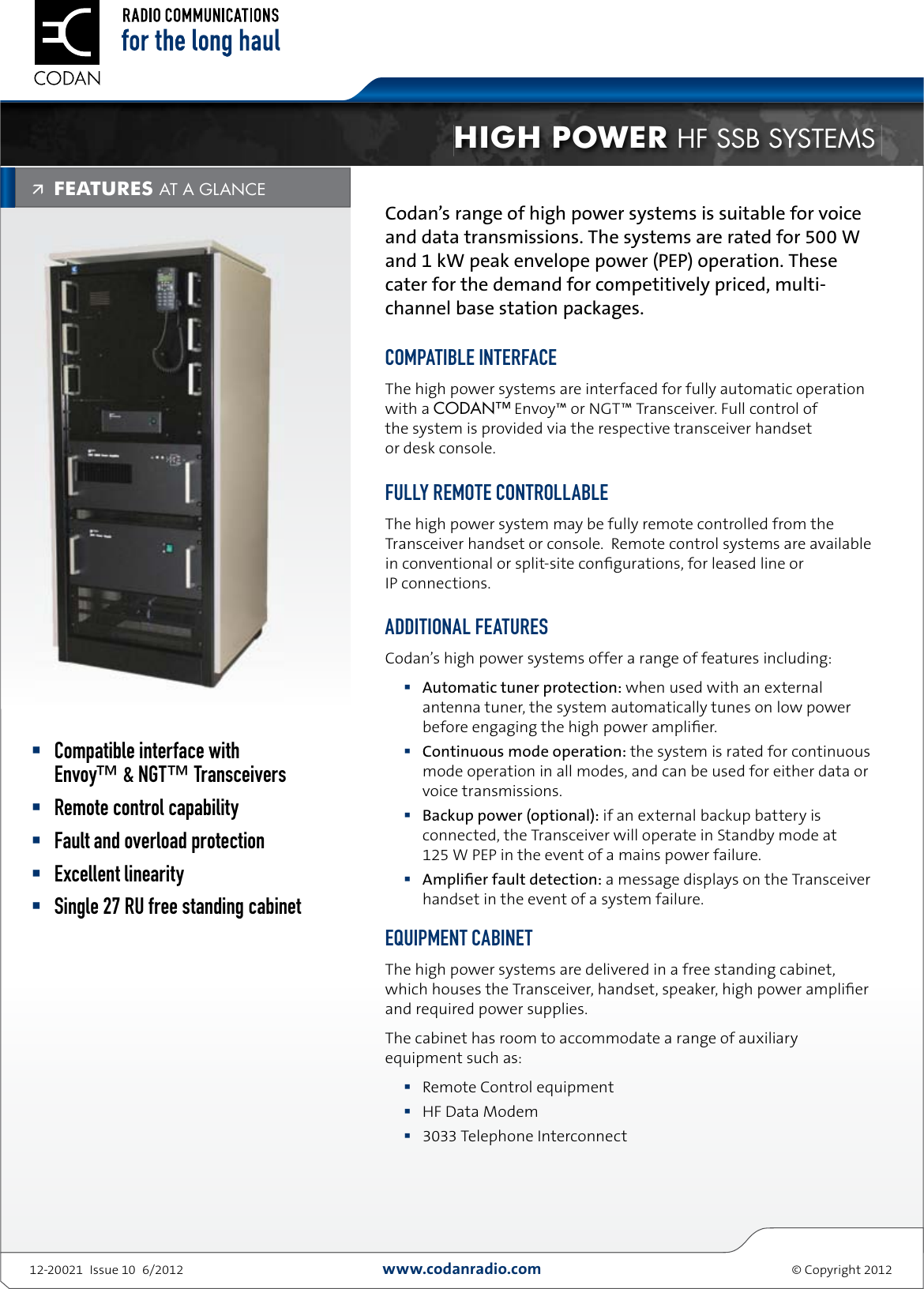 Codan High Power HF SSB Systems