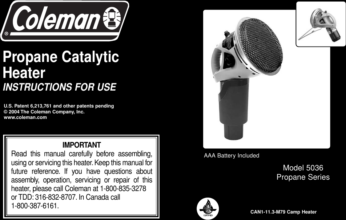 Coleman Golfcat 5036A850 Instruction Manual ManualsLib Makes It Easy To ...