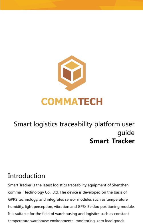 Comma Technology SMARTTRACKER Smart Tracker User Manual