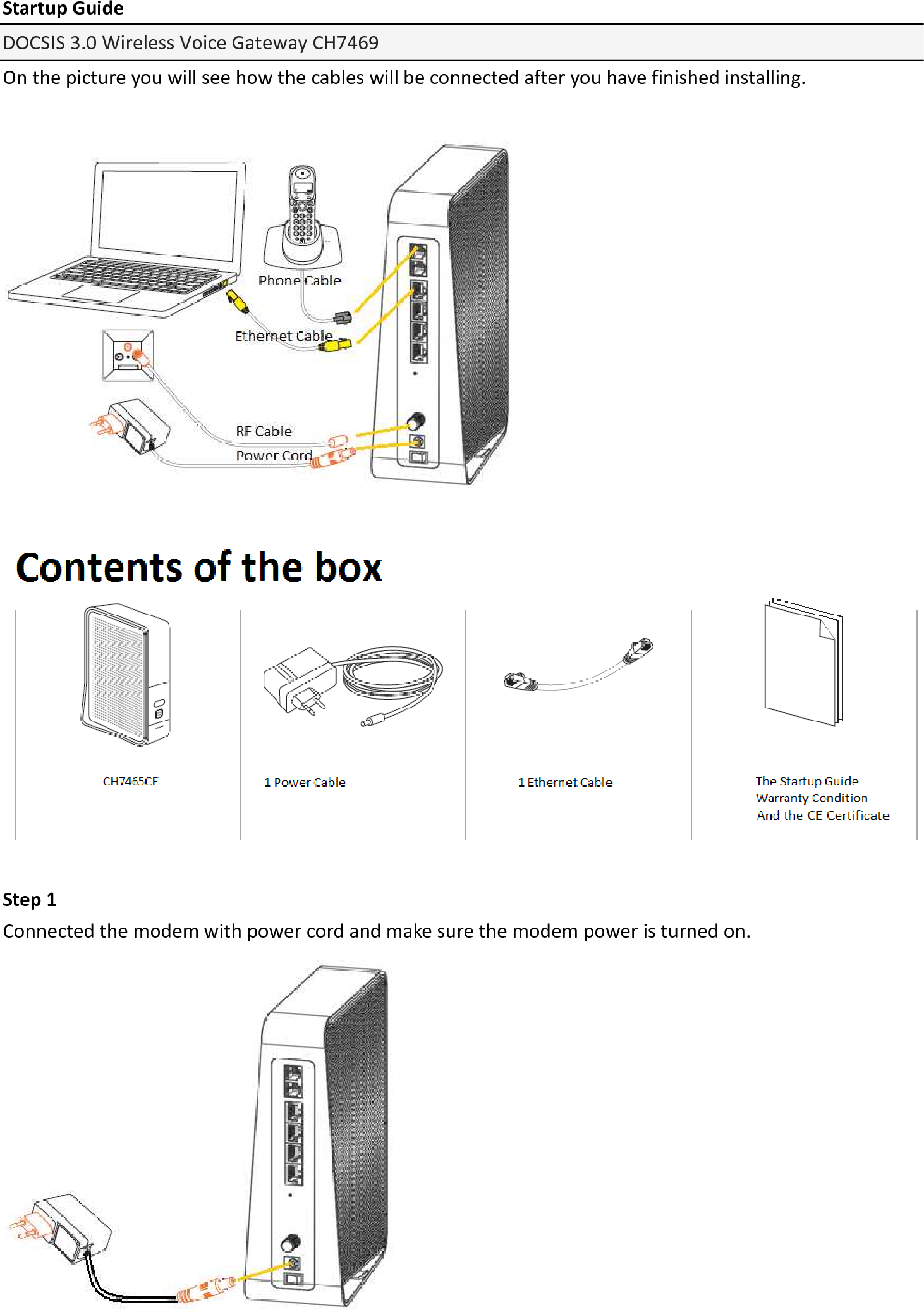 Compal Broand Networks CH7469 Cable Modem Discussion and FAQ CH7469 ...