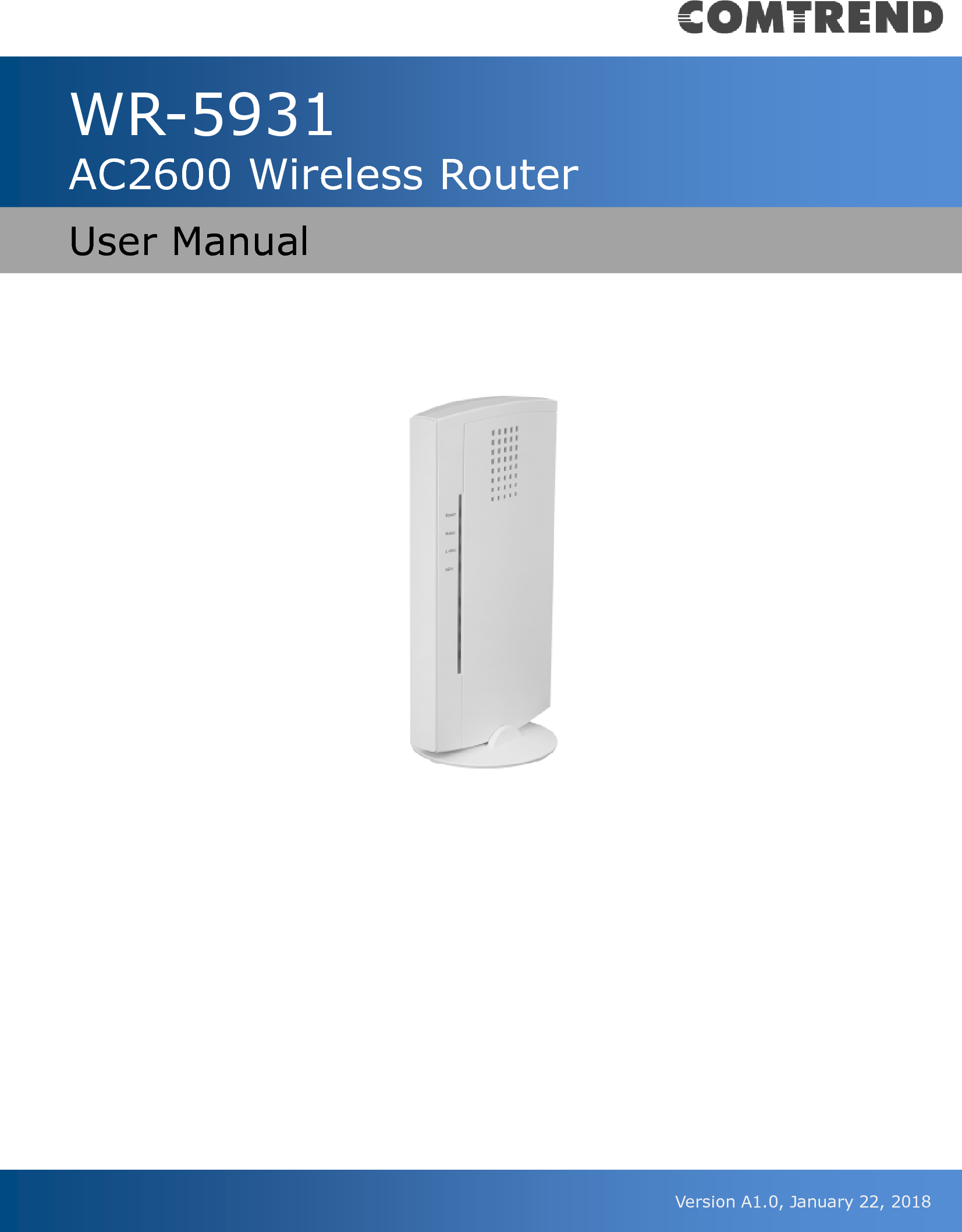 Comtrend WR5931 AC2600 Wireless Router User Manual
