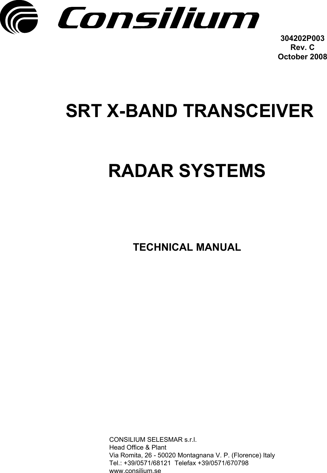 Consilium Marine US SRT25002 25K Watt X-Band Marine Radar User Manual ...
