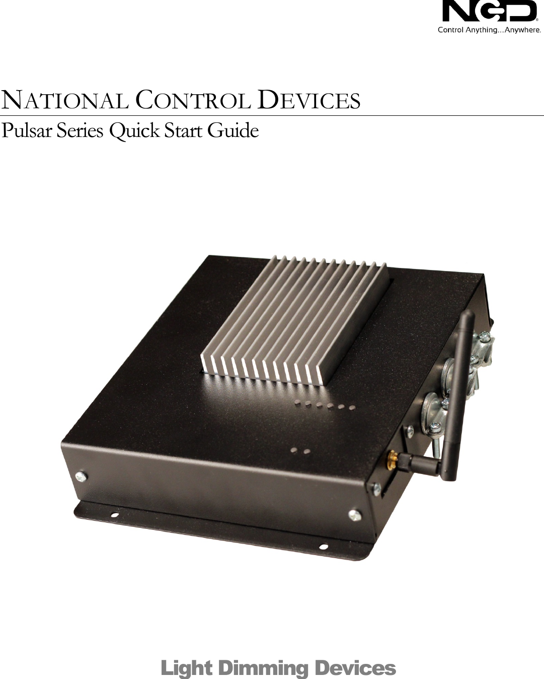 Pulsar_Series_Quick_Start_Guidex Pulsar Series Quick Start Guide