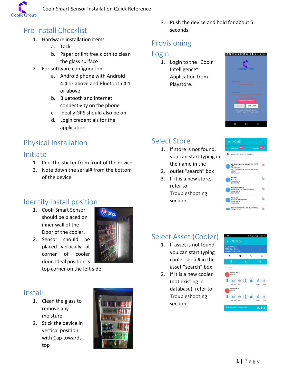 Coolr Group CSS-0201 Tack User Manual