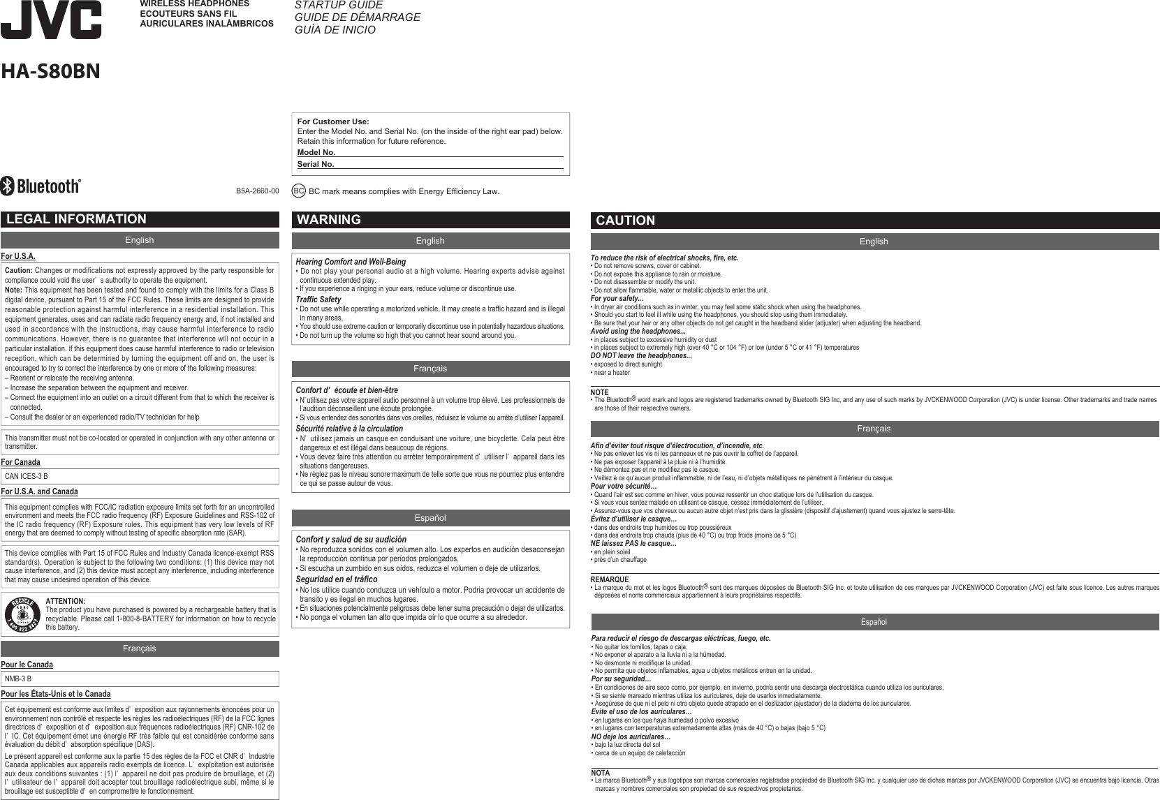 Cosonic Intelligent Technologies HA-S80BN Bluetooth Headphones User ...