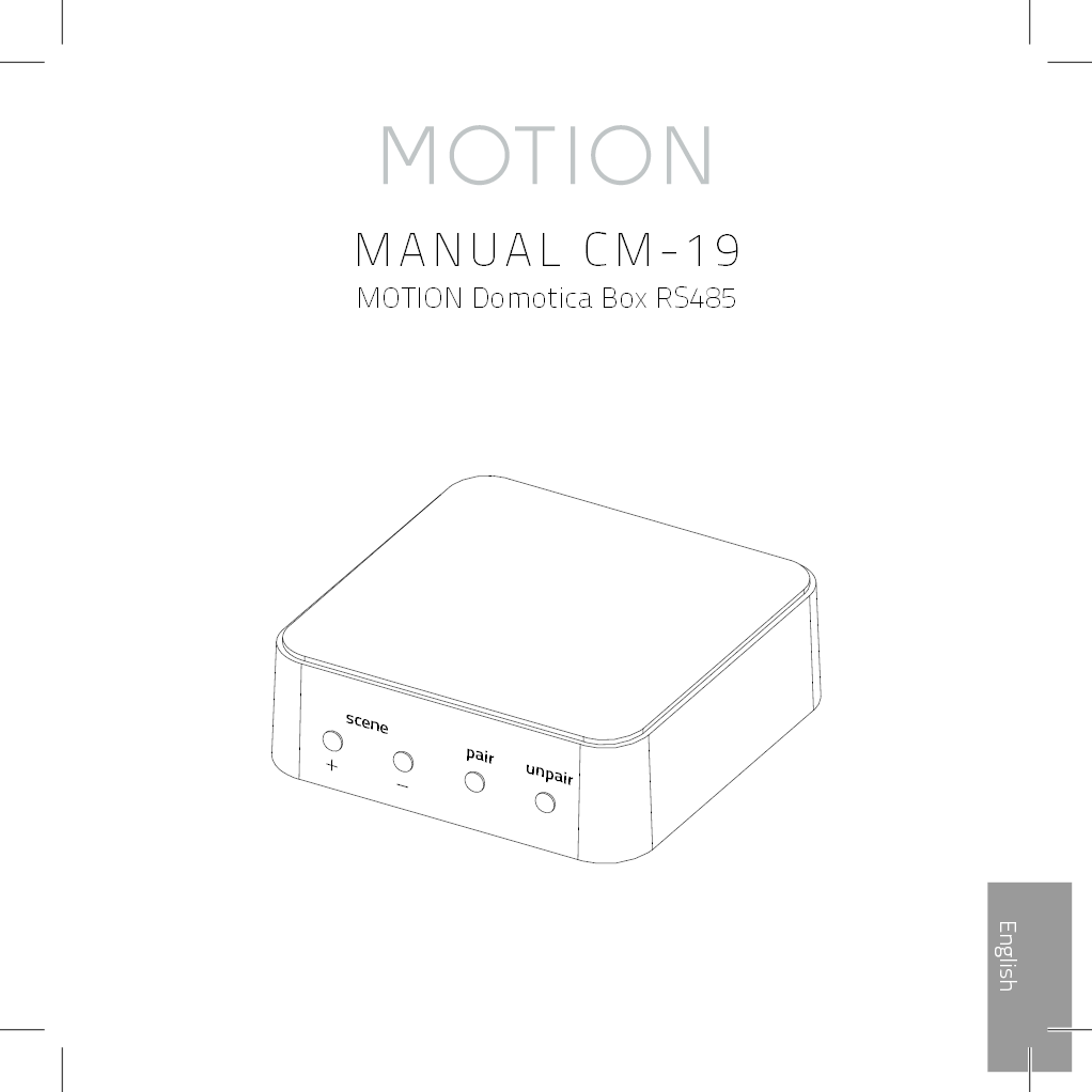 Coulisse CM19 Honeycomb motor User Manual CM19 Motion Domotica box ...