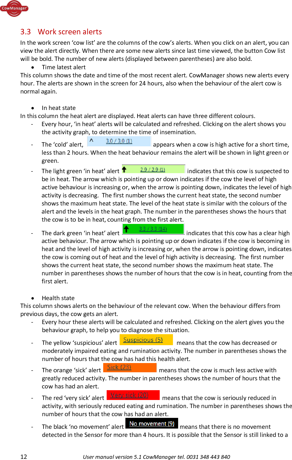 CowManager CWS3 Cow Wellness system User Manual Users manual