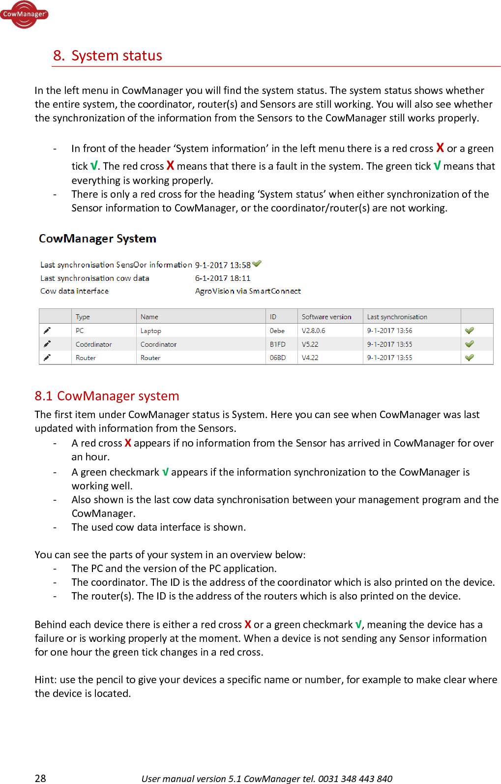 CowManager CWS3 Cow Wellness system User Manual Users manual