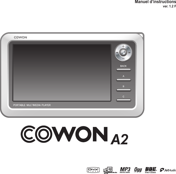 Cowon Systems Portable Multimedia Player A2 Users Manual