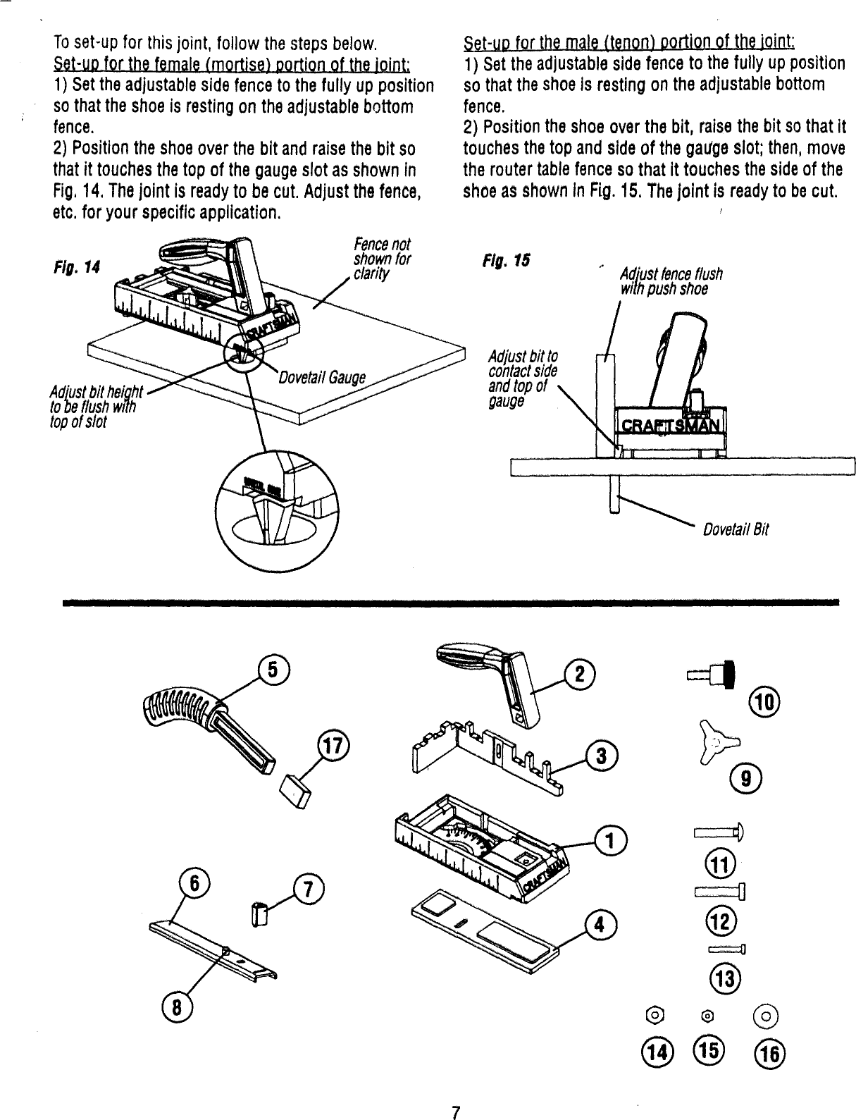 Craftsman 17125468 1012074L User Manual ROUTER TABLE PUSH SHOE Manuals ...