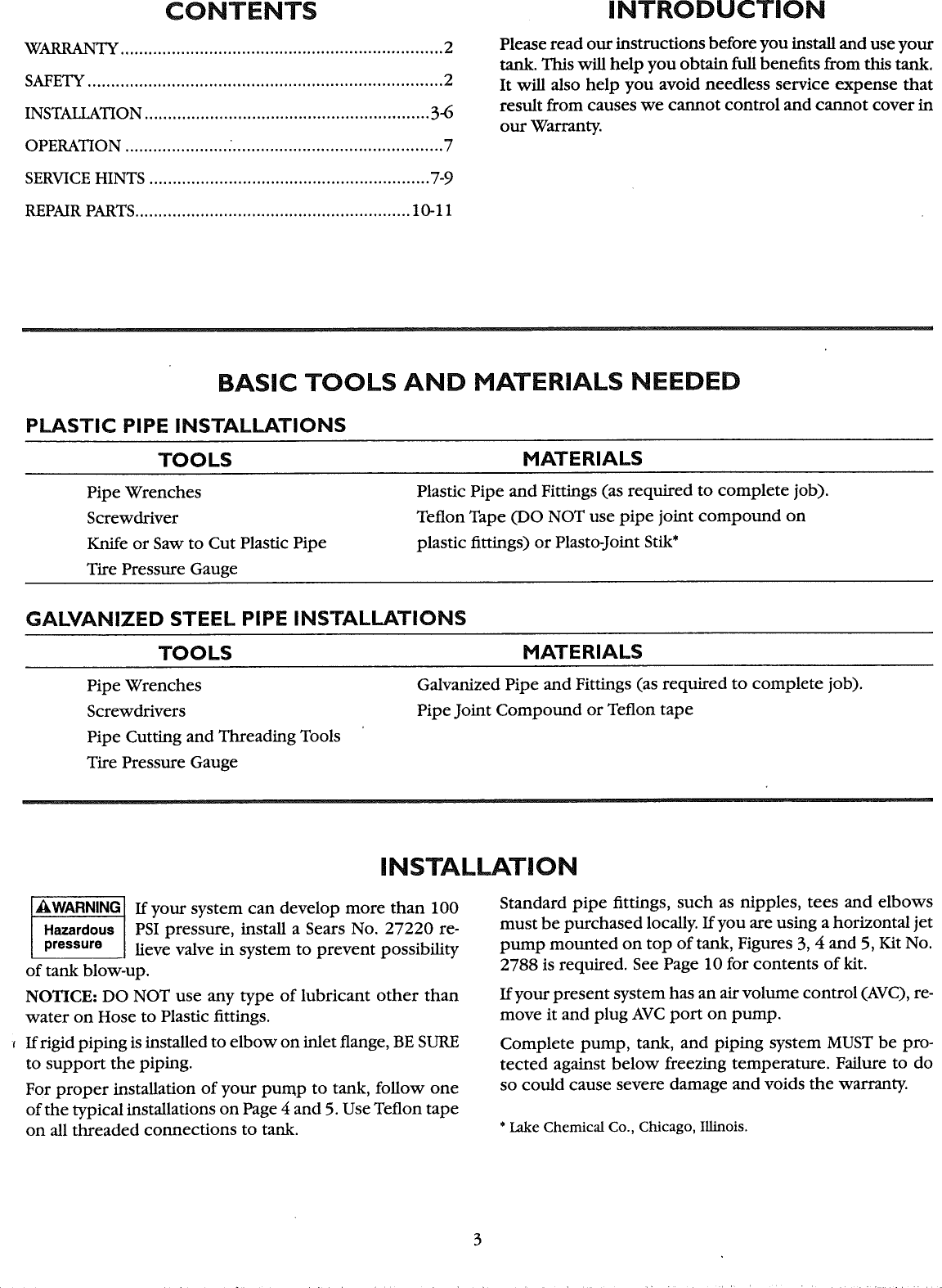 Craftsman 390291352 User Manual CAPTIVE AIR TANK Manuals And Guides ...