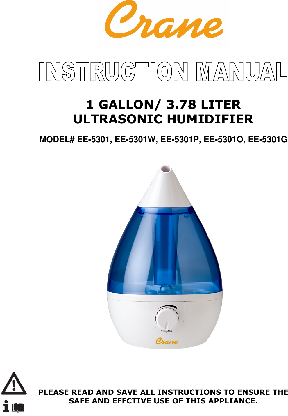 Crane Ee 5301 Users Manual Drop Shape 2010 June 29