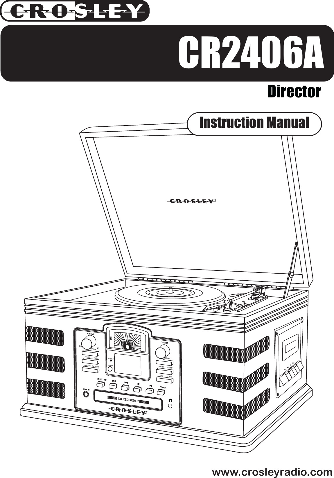 Crosley Radio Director Cr2406A Users Manual 910 282200 0050 200(CR2406 ...