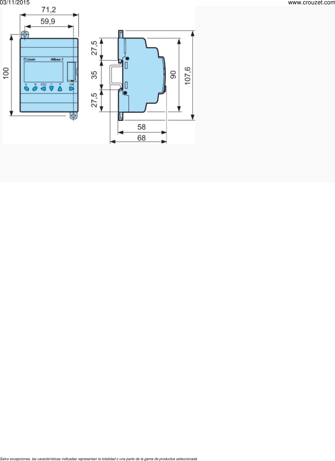 Controlador logico millenium 3 smart gama compacta con visualizador ...