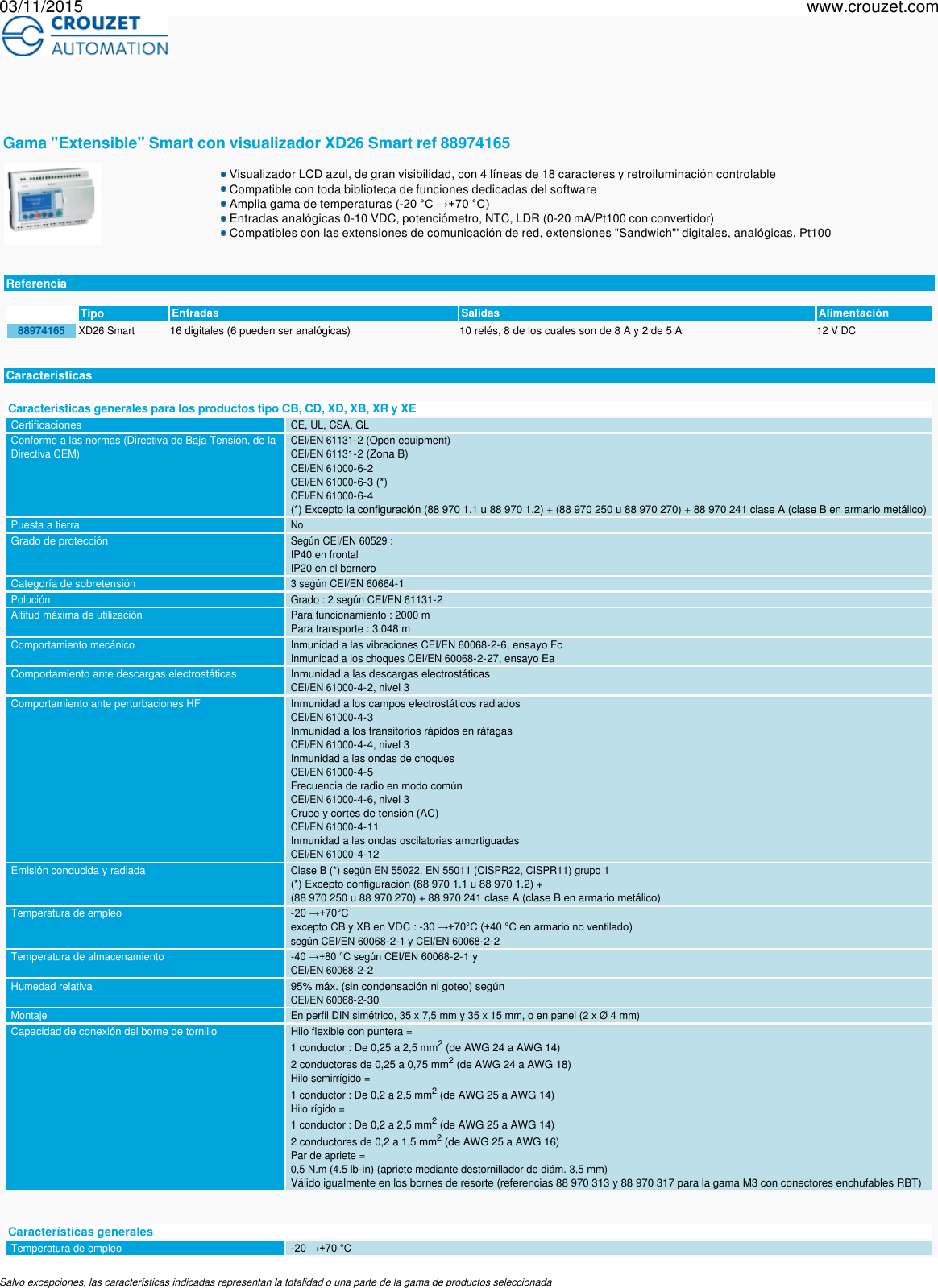Controlador logico millenium 3 smart gama extensible con visualizador ...