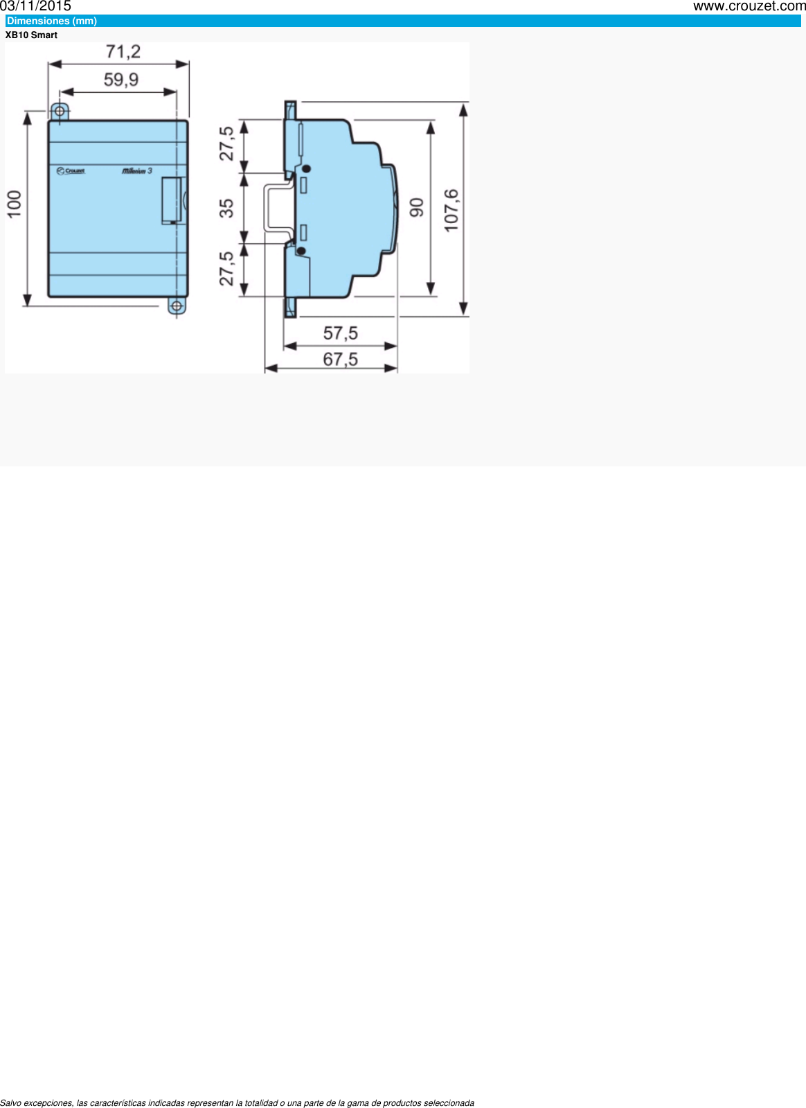 Controlador logico millenium 3 smart gama extensible sin visualizador ...