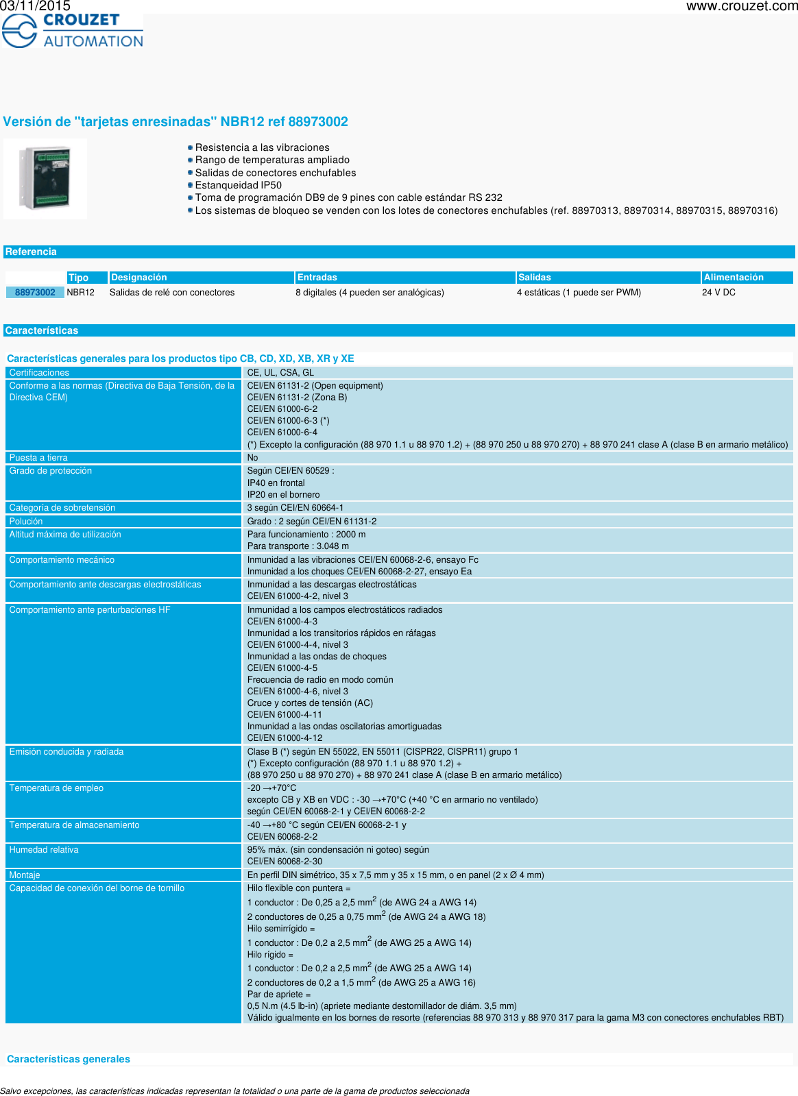 Controlador logico millenium 3 smart version de tarjetas enresinadas ...