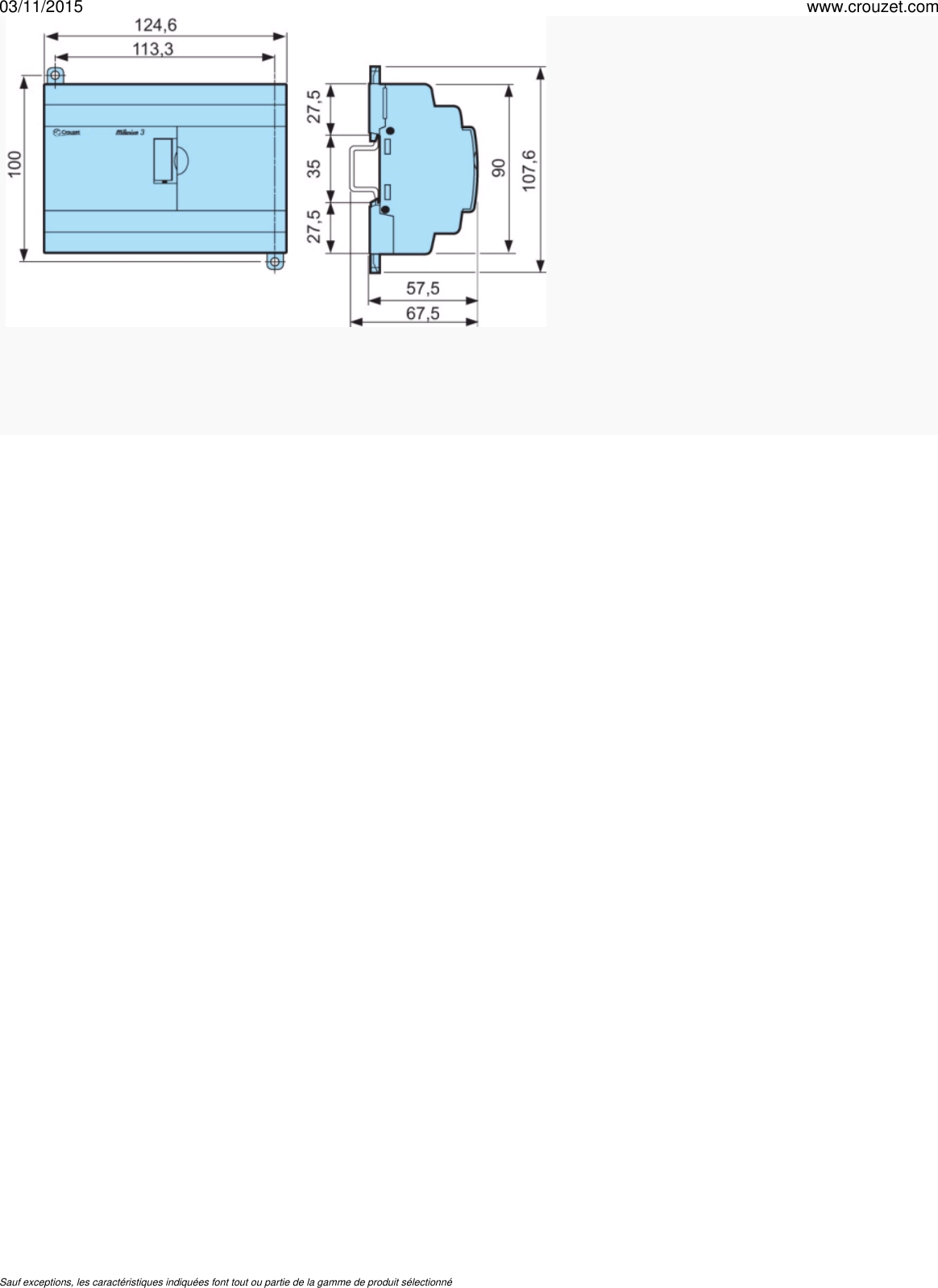 Controleur logique millenium 3 smart gamme compacte sans afficheur cb20 ...