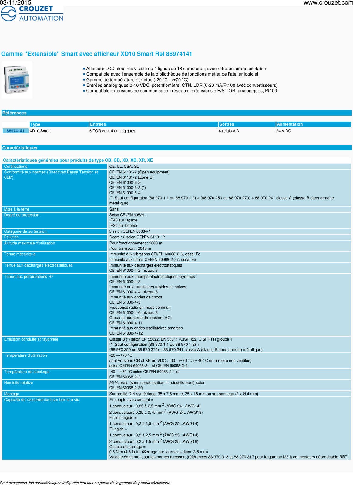 Controleur logique millenium 3 smart gamme extensible avec afficheur ...