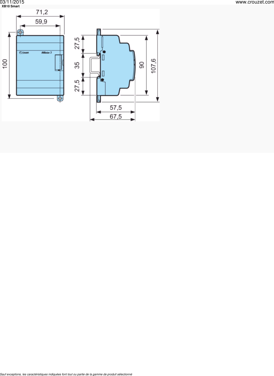 Controleur logique millenium 3 smart gamme extensible sans afficheur ...