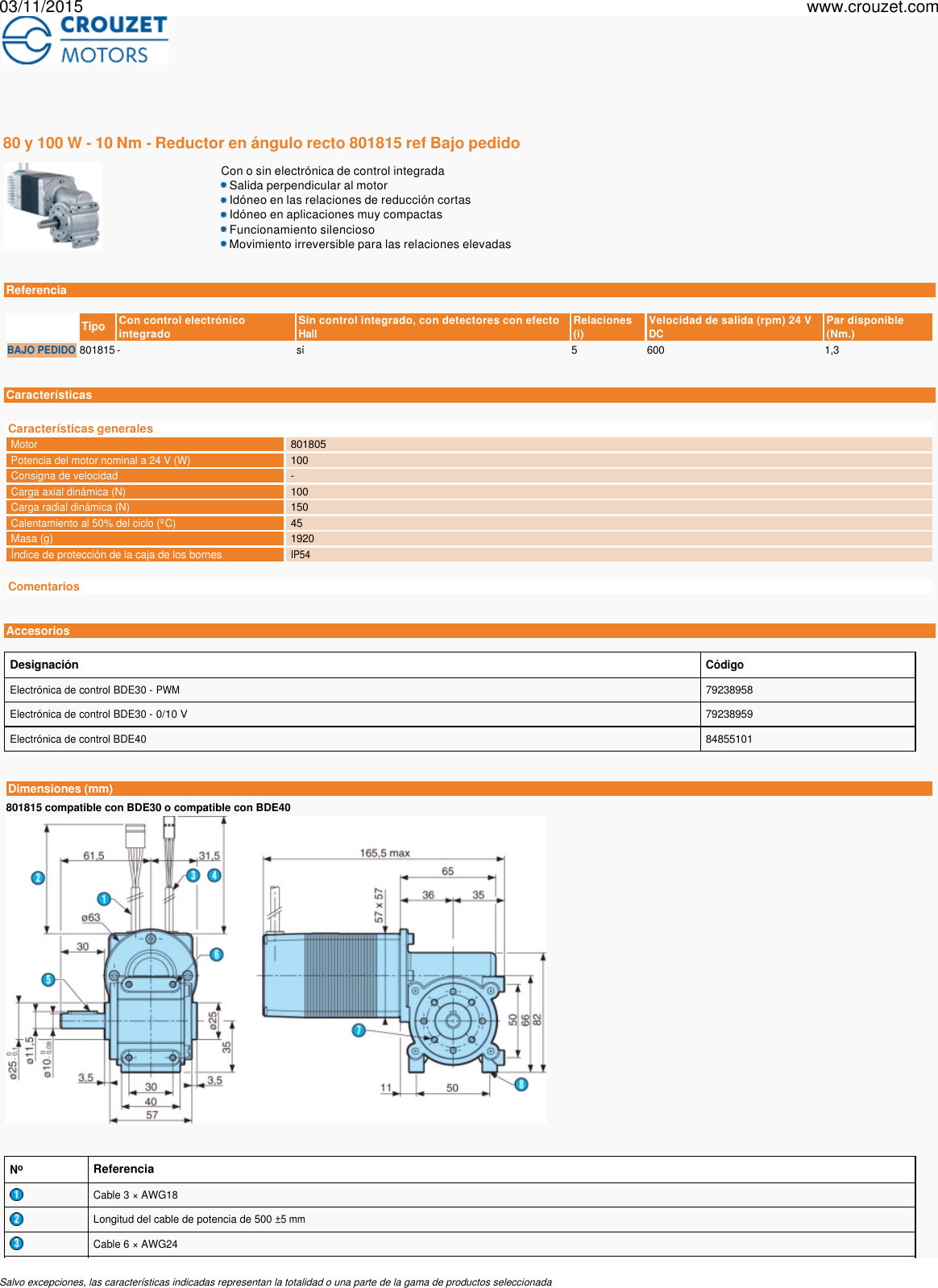 Motores brushless motorreductores de corriente continua 80 y 100 w 10 ...
