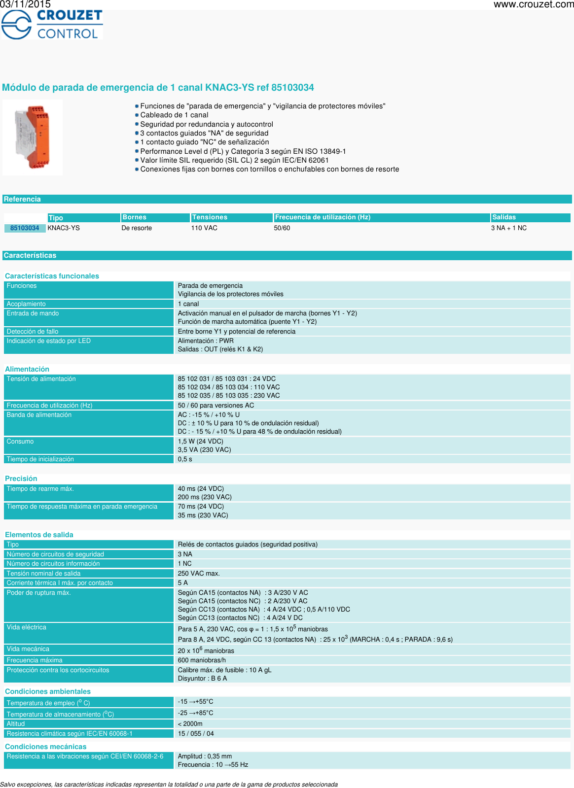 Productos de seguridad bloque logico 22 5 mm modulo parada emergencia 1 ...