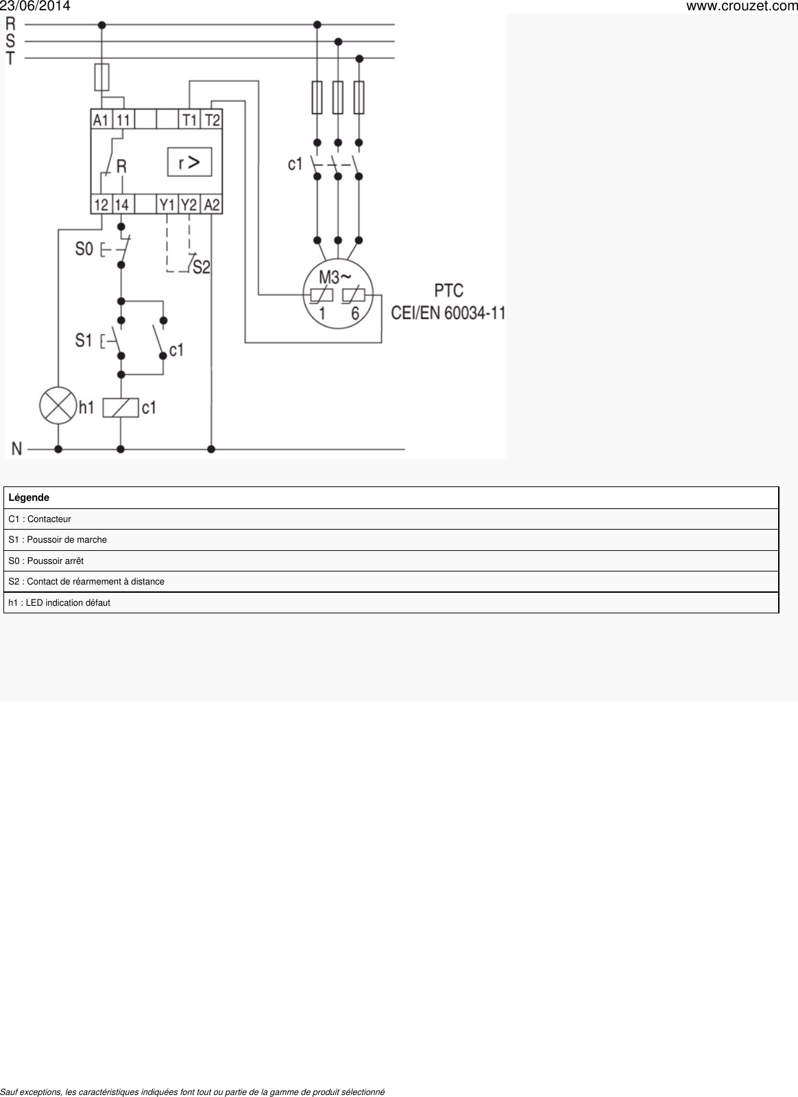Relais de controle e f l moteur protection thermique etm etm2 etm22 Ref ...