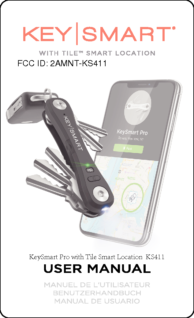 Curv Group KS411 KeySmart Pro with Tile Smart Location User Manual ...