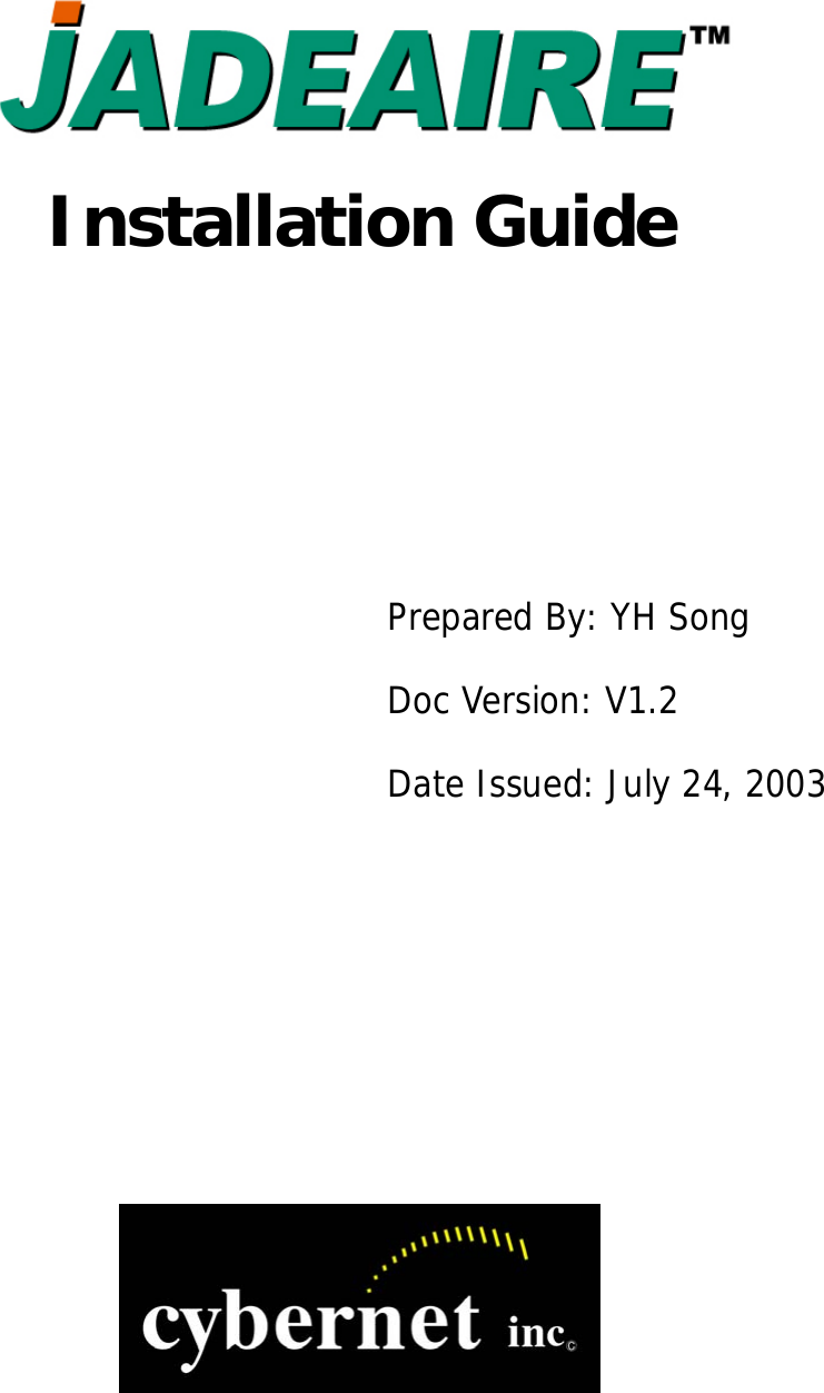 CyberNet JADE-AI-CNN01 Wireless POS Terminal User Manual