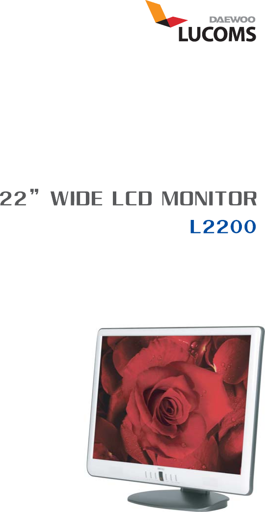 DAEWOO Lucoms L2200 LCD Monitor User Manual 9978641302