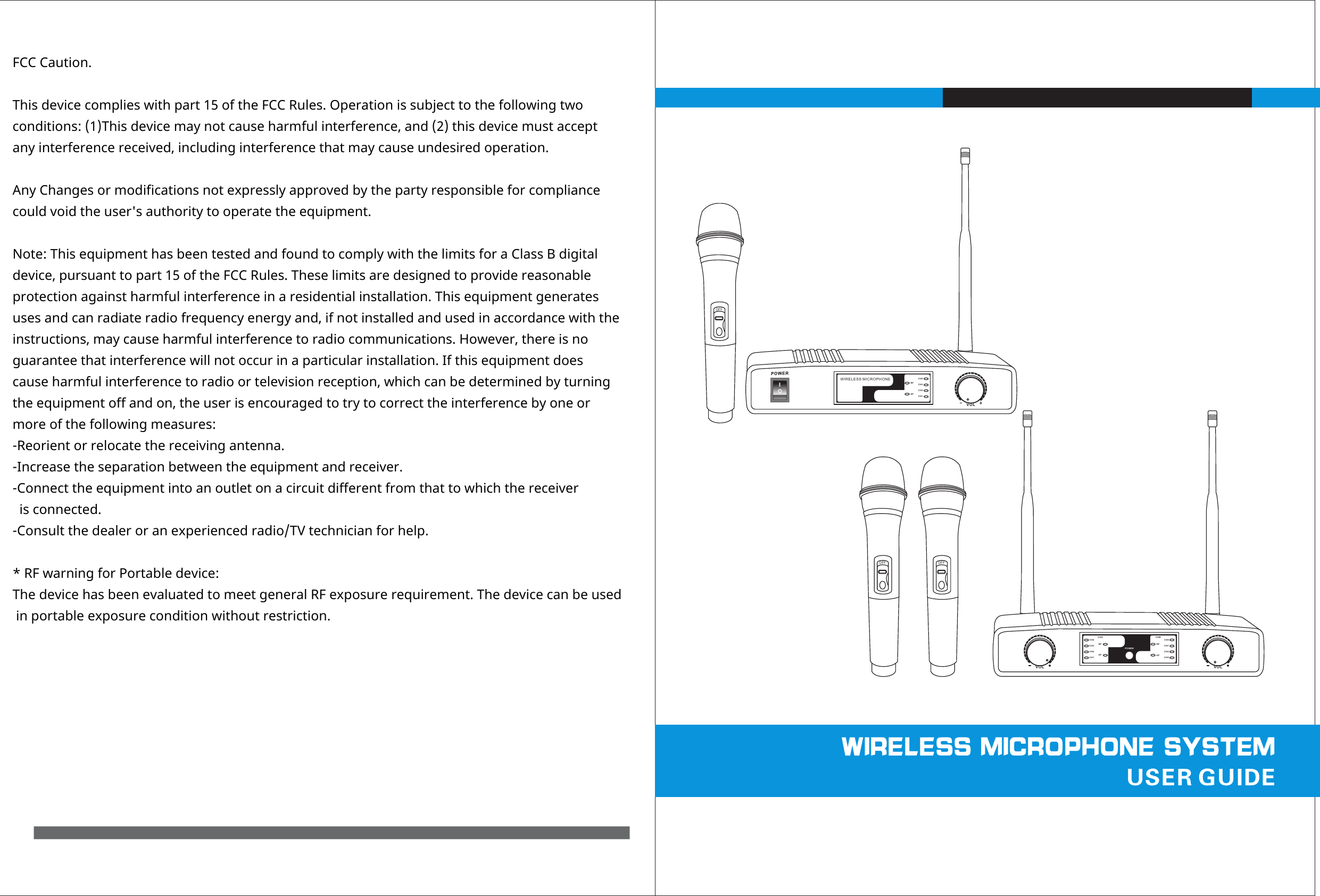 DTECH AUDIO UH-108 Handheld Microphone Transmitter User Manual UHF 11E 21E