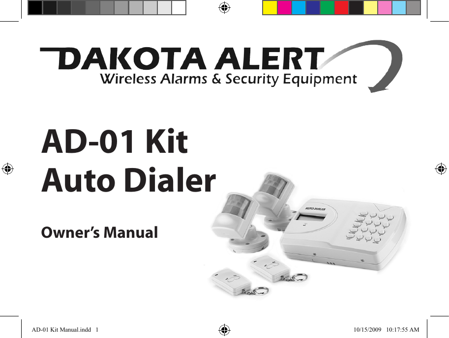 Dakota Alert Inc Home Security System Ad 01 Users Manual Kit