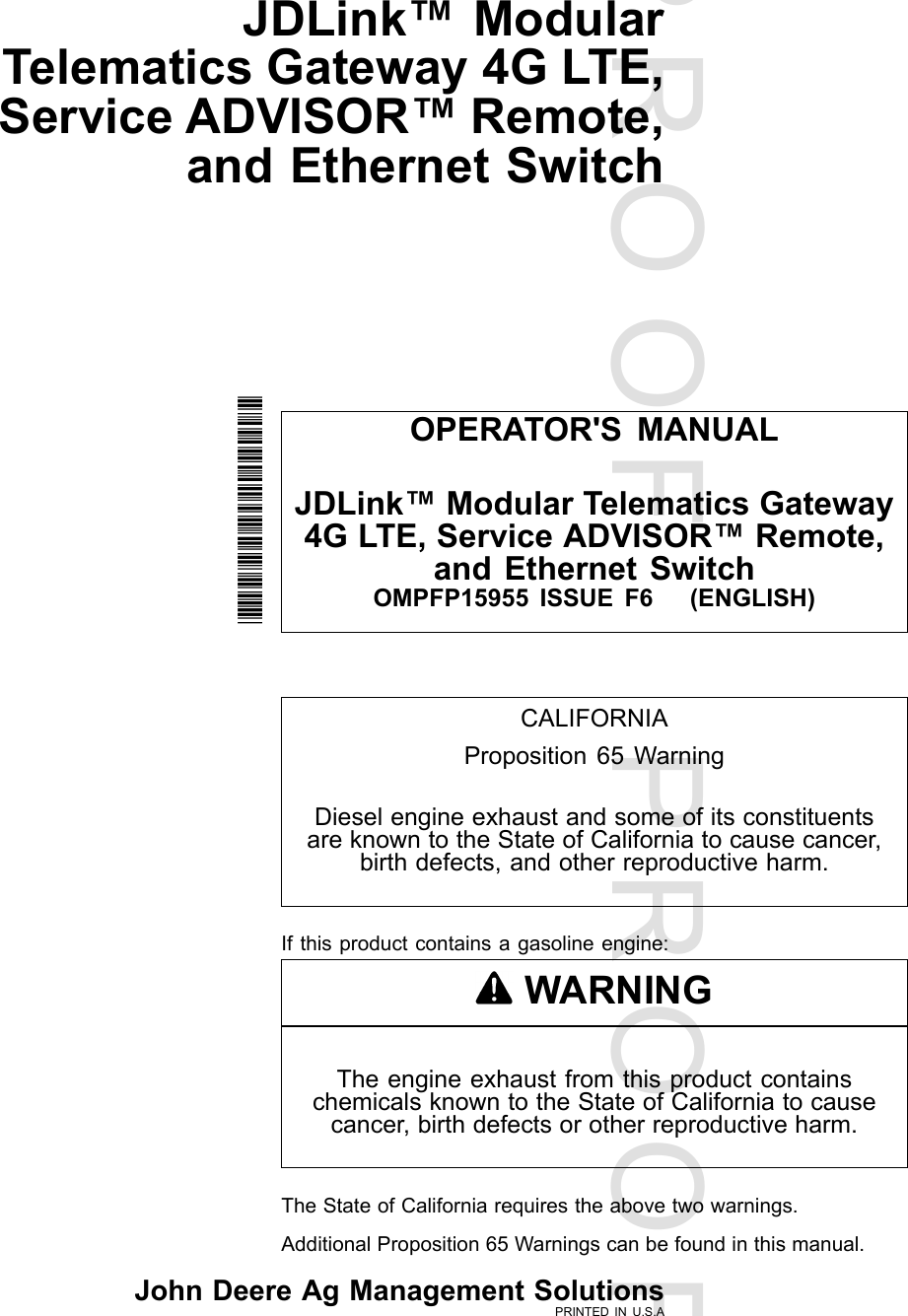 Deere and John Deere Intelligent Solutions Group MA4G Modular ...