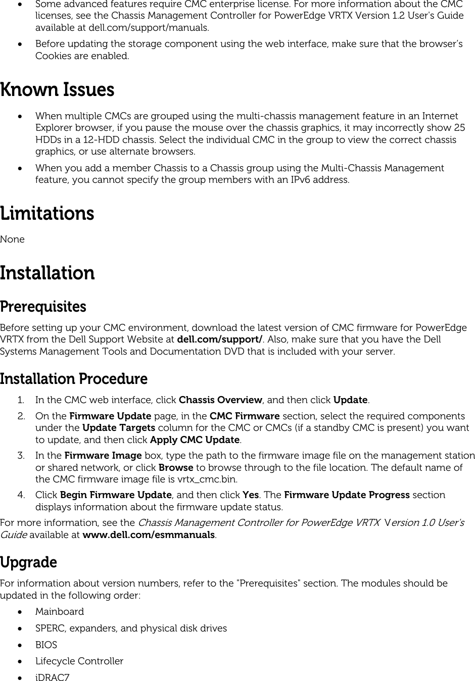 Dell Chassis Management Controller Version 1 20 For Poweredge Vrtx ...
