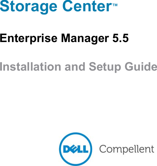 Dell Compellent Series 40 Installation And Setup Guide Enterprise ...