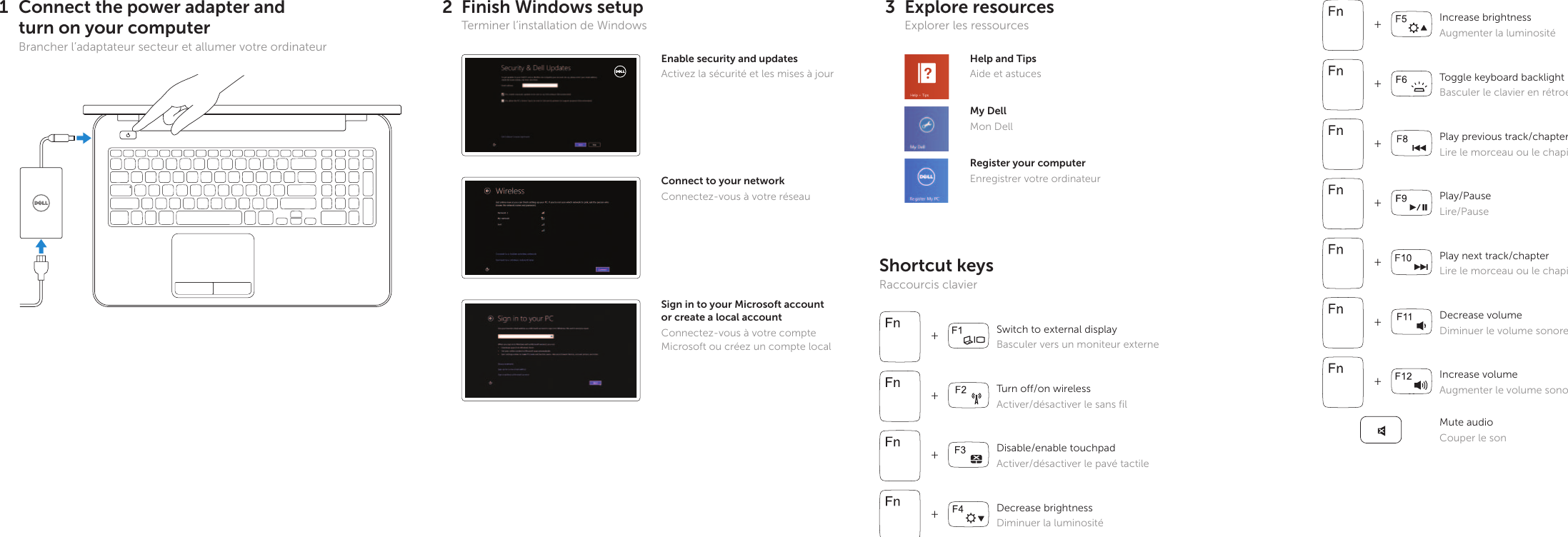 Dell Inspiron 17 3721 Windows 8 Quick Start Guide