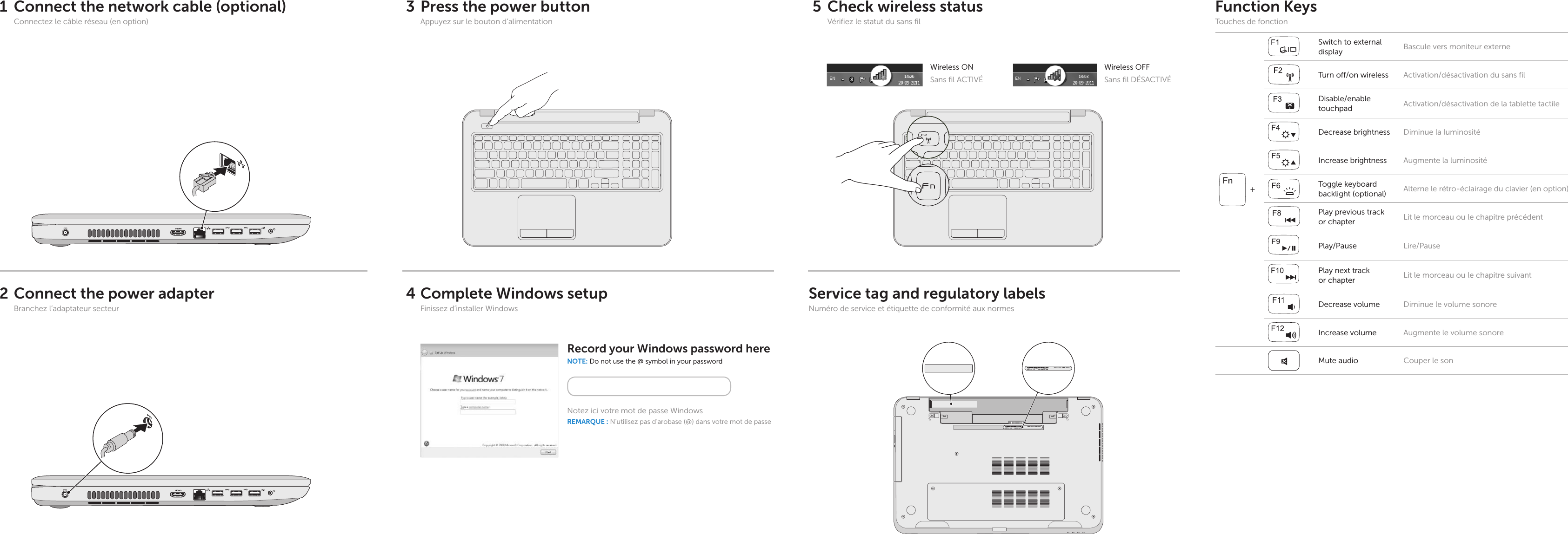 Dell Inspiron 17 3737 Quick Start Guide Windows 7