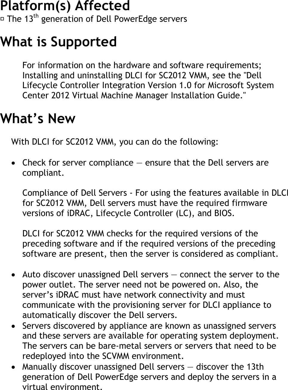 Dell Lifecycle Controller Integration For System Center Virtual Machine Manager Version 1 Owners ...