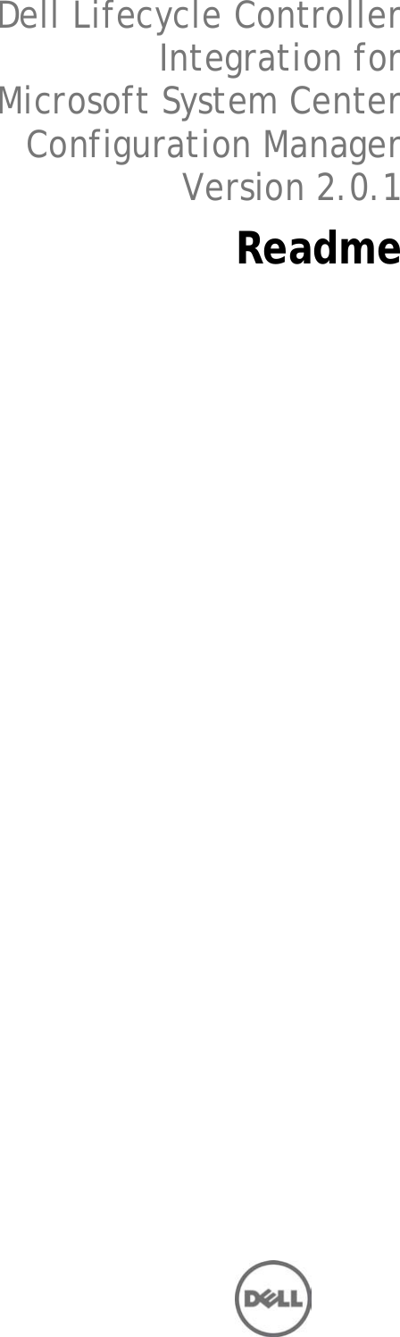 Dell Lifecycle Controller Integration Version 2 0 1 For Microsoft System Center Configuration ...