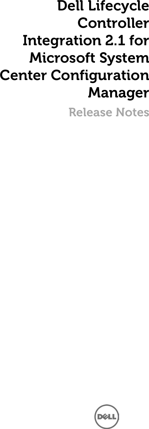 Dell Lifecycle Controller Integration Version 2 1 For Microsoft System Center Configuration ...