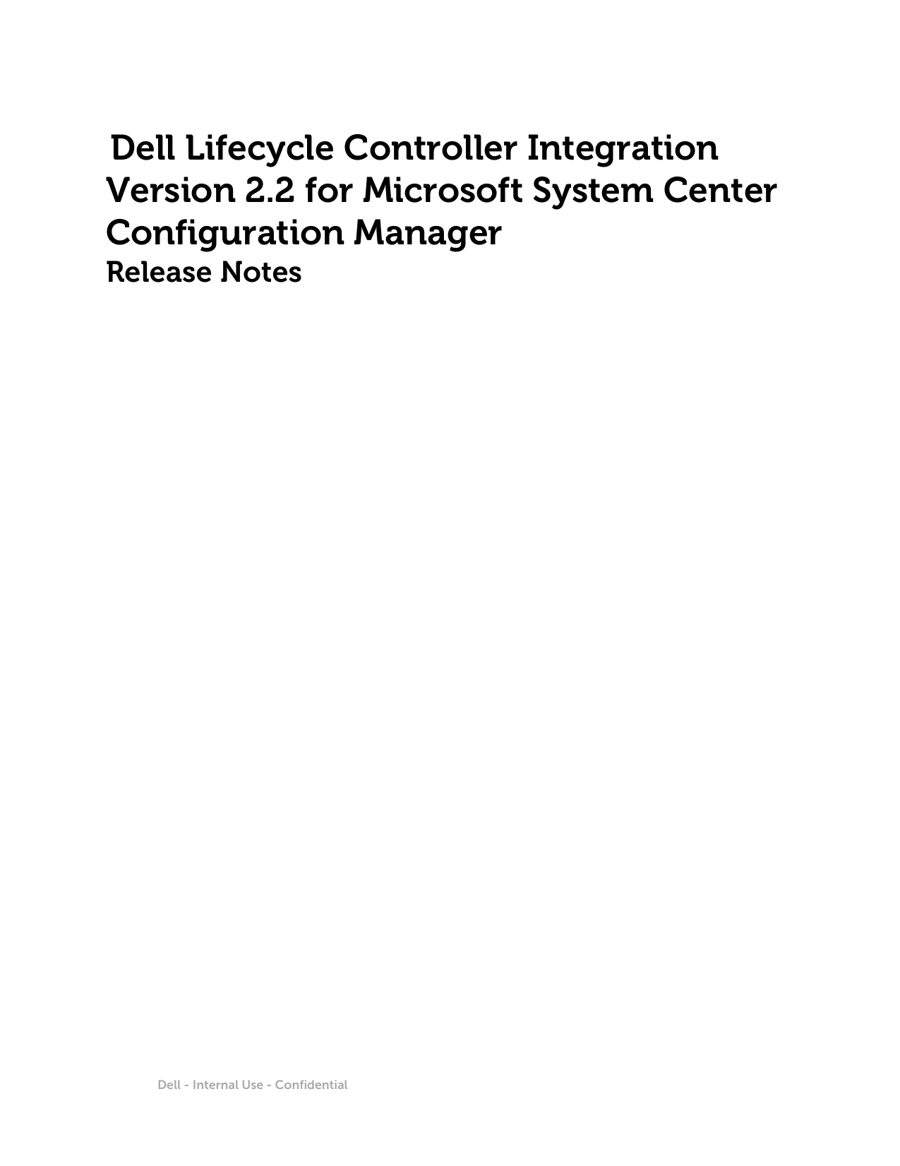 Dell Lifecycle Controller Integration Version 2 For Microsoft System Center Configuration ...