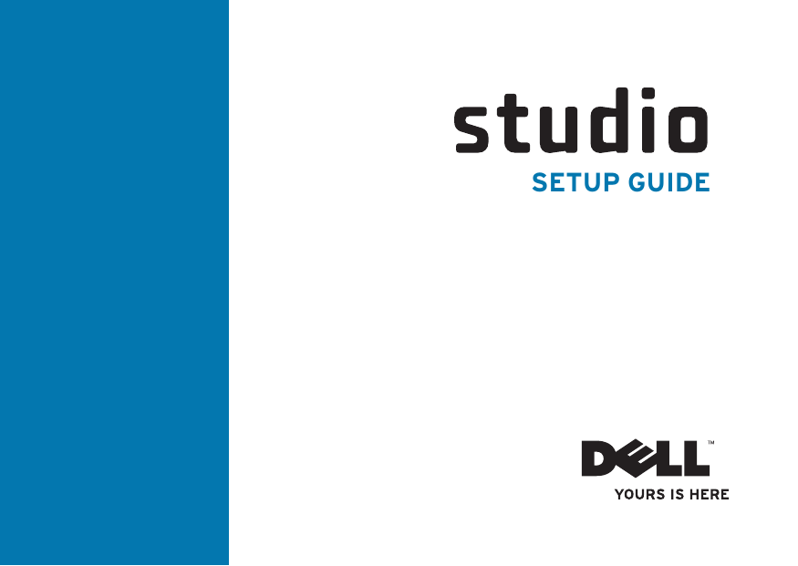Dell P03G Users Manual SETUP GUIDE
